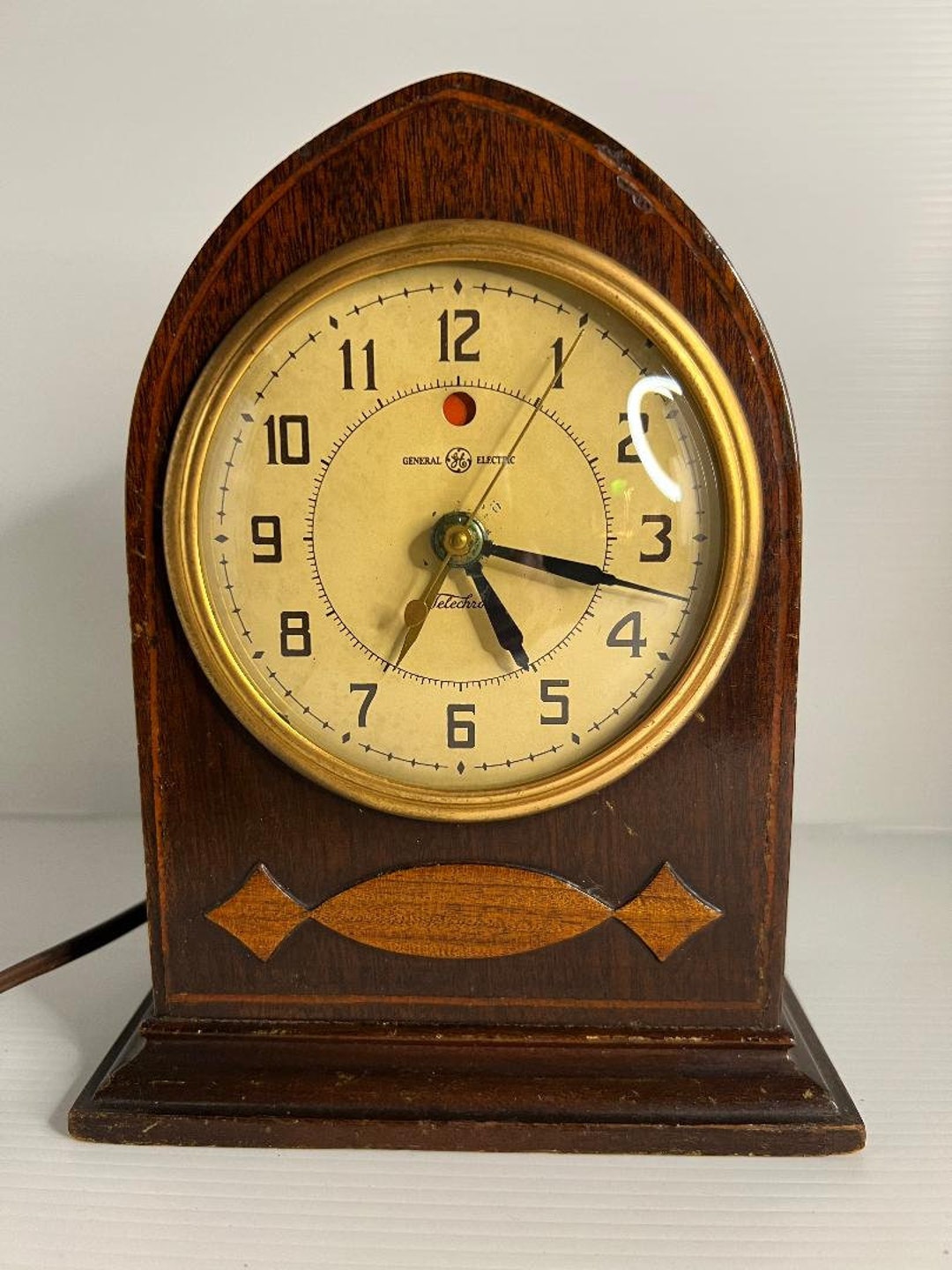 Telechron Art Deco Wood Tombstone Electric Mantle Table Clock - Etsy