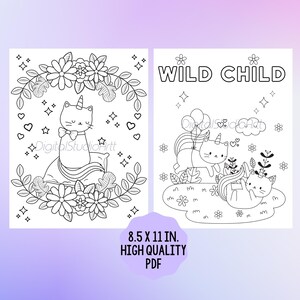 12 Caticorn Coloring Pages, Cute Coloring Pages, Kids Coloring ...