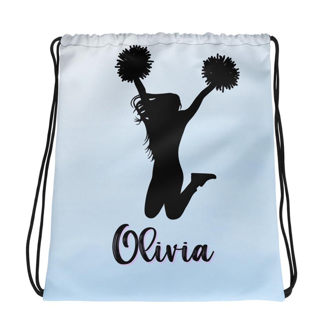 Personalized Cheer Name Drawstring Bag - Etsy