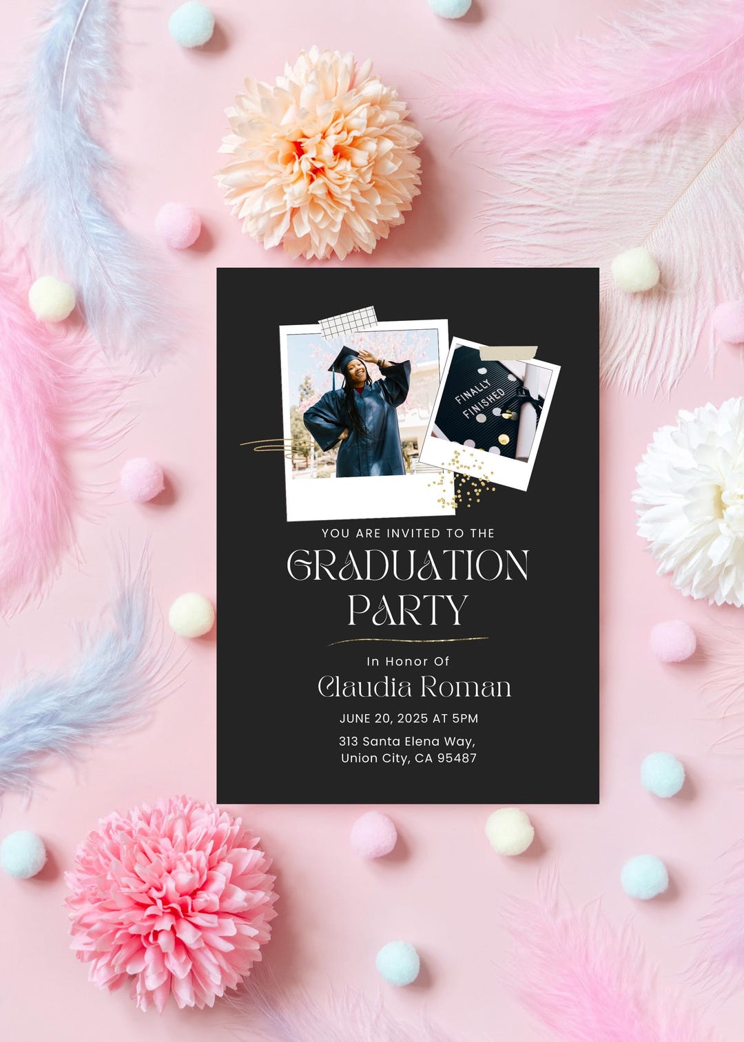 Graduation Ceremony Invitation | Photo Graduation Party Invite | Grad ...