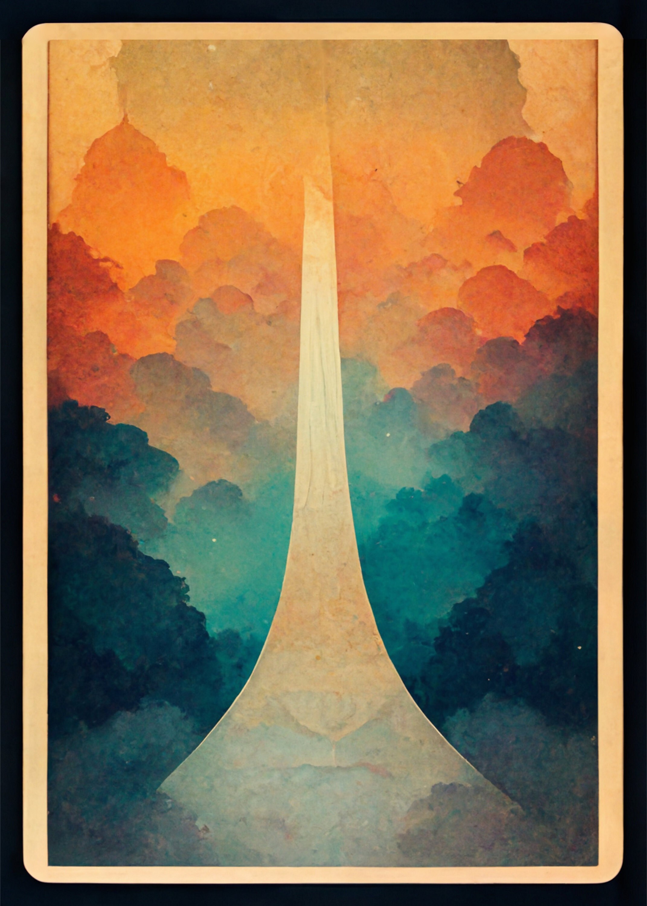 Road to Heaven | Abstract Wall Art | Midjourney Art - Etsy