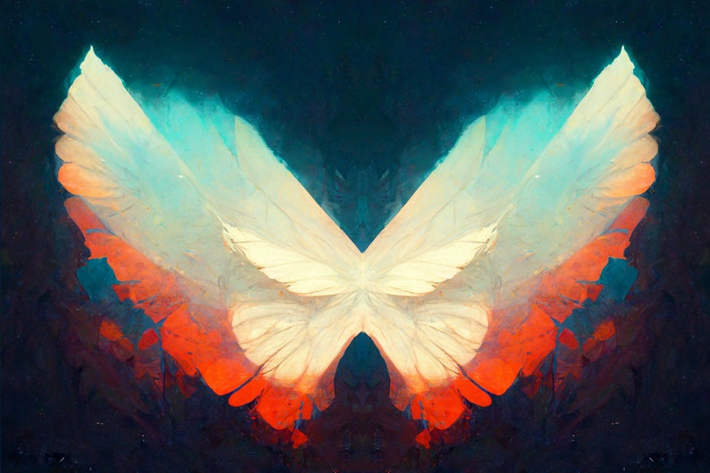 Angel Wings | Chroma | Christian Midjourney Art - Etsy