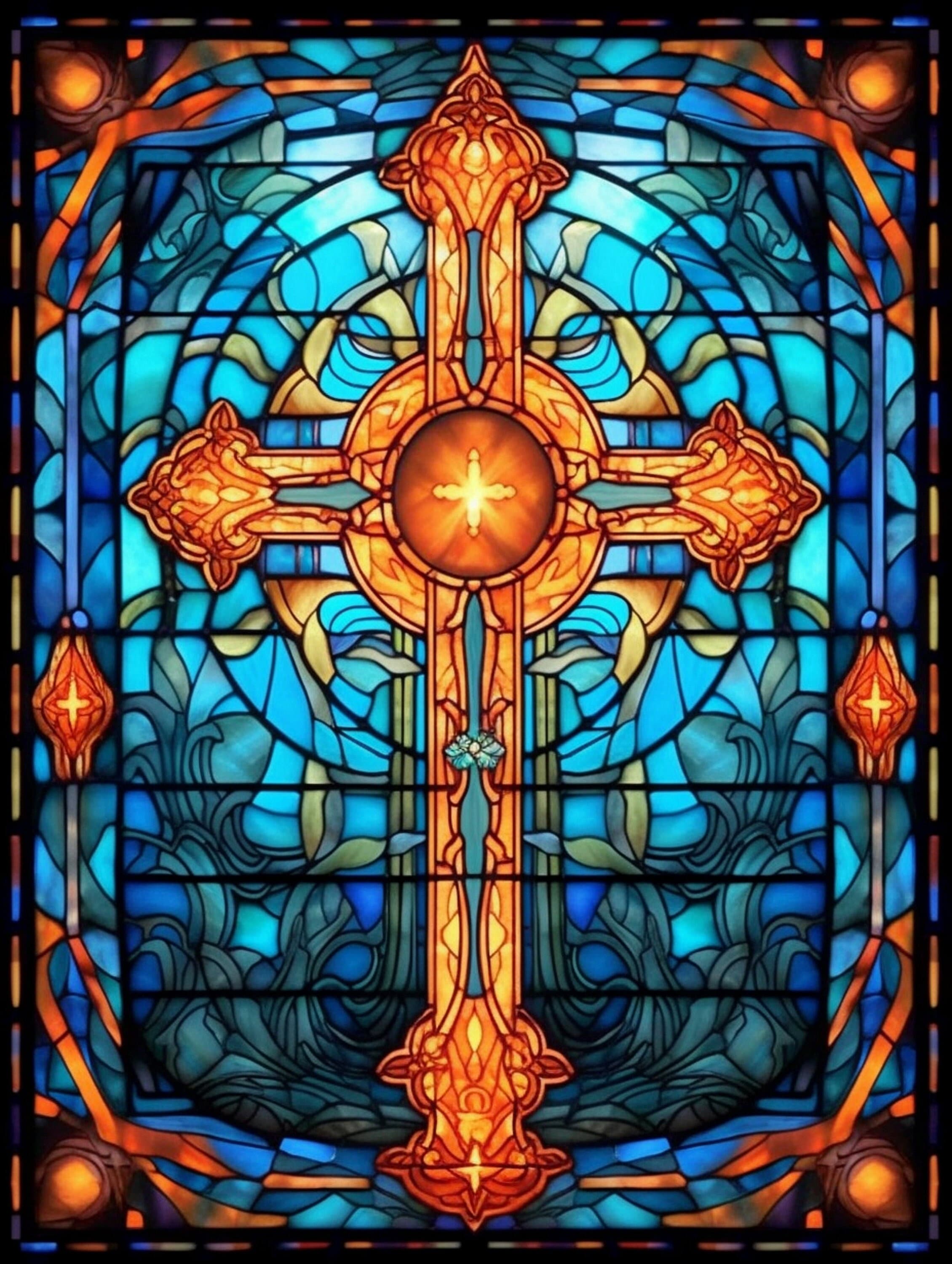 Stained Glass Cross
