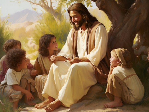 Jesus Christ With Children Lds