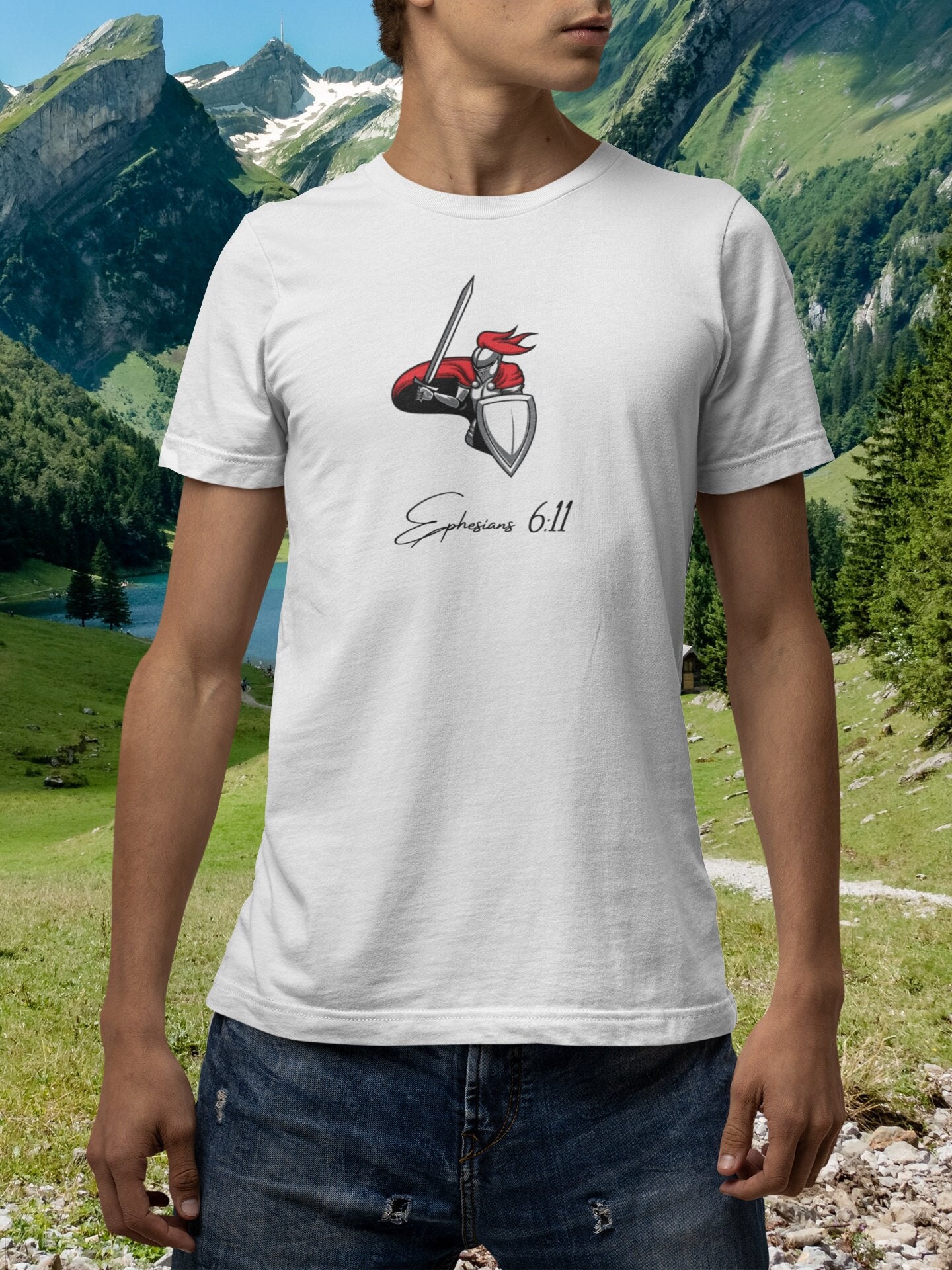 Christian Warrior T-shirt, Armor of God Shirt, Christian Fighter Shirt ...