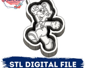 Mario and Luigi Freshie Blank for Molding 3D Printer File STL - Etsy