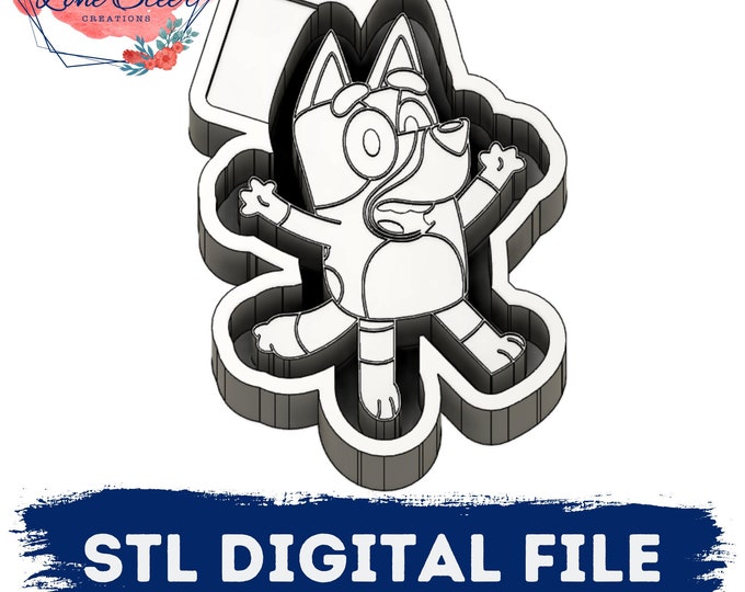 Bluey Freshie Blank for Molding 3D Printer File STL - Etsy