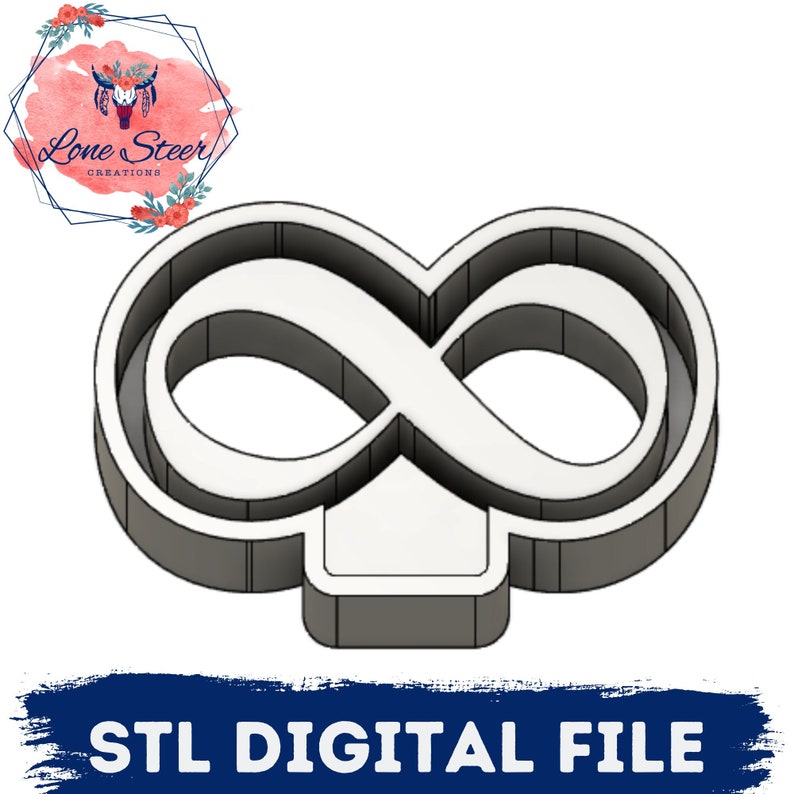 Infinity Symbol Freshie Blank for Molding 3D Printer File STL - Etsy