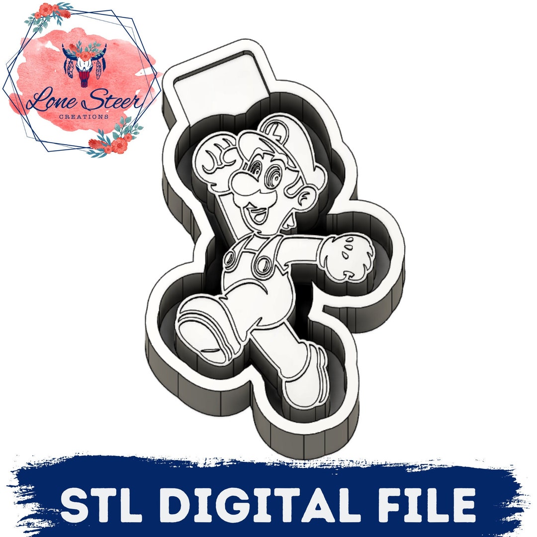 Luigi Jump Freshie Blank for Molding 3D Printer File STL - Etsy