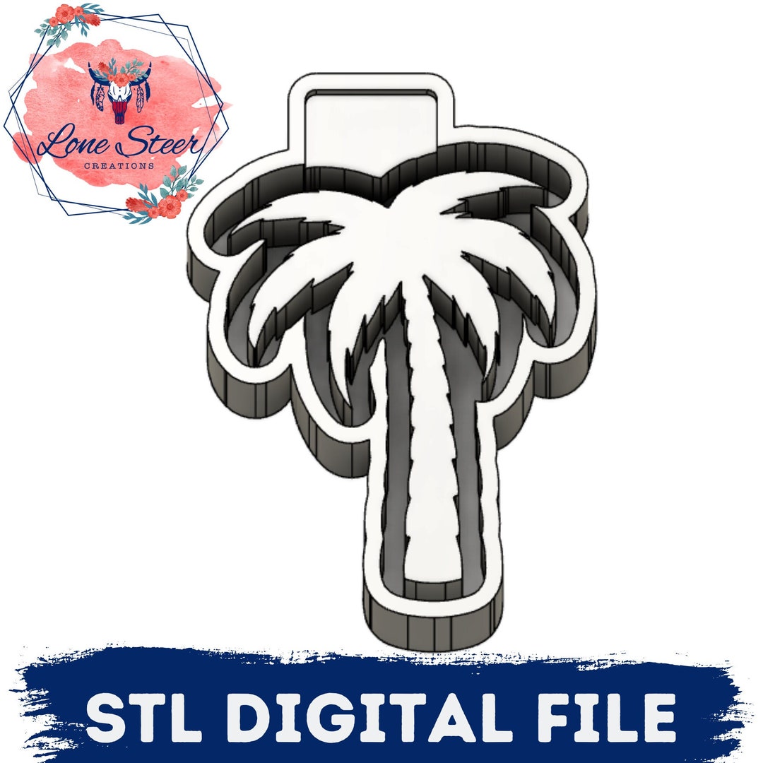 Palm Tree Freshie Blank for Molding 3D Printer File STL - Etsy