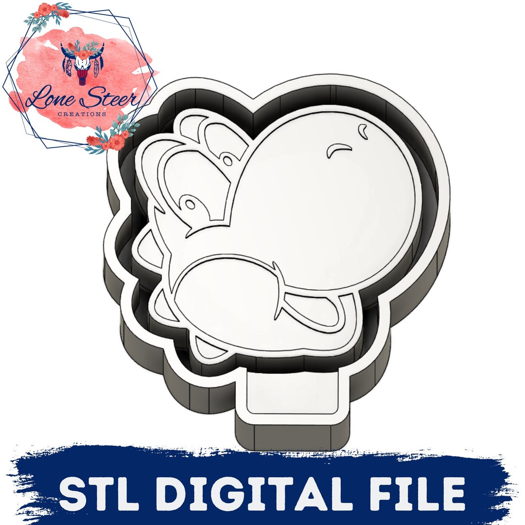 Yoshi Head Freshie Blank for Molding 3D Printer File STL - Etsy