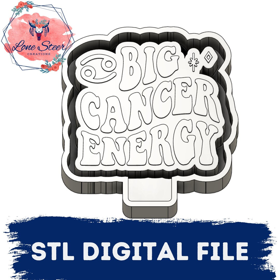 Big Cancer Energy Freshie Blank for Molding 3D Printer File STL - Etsy