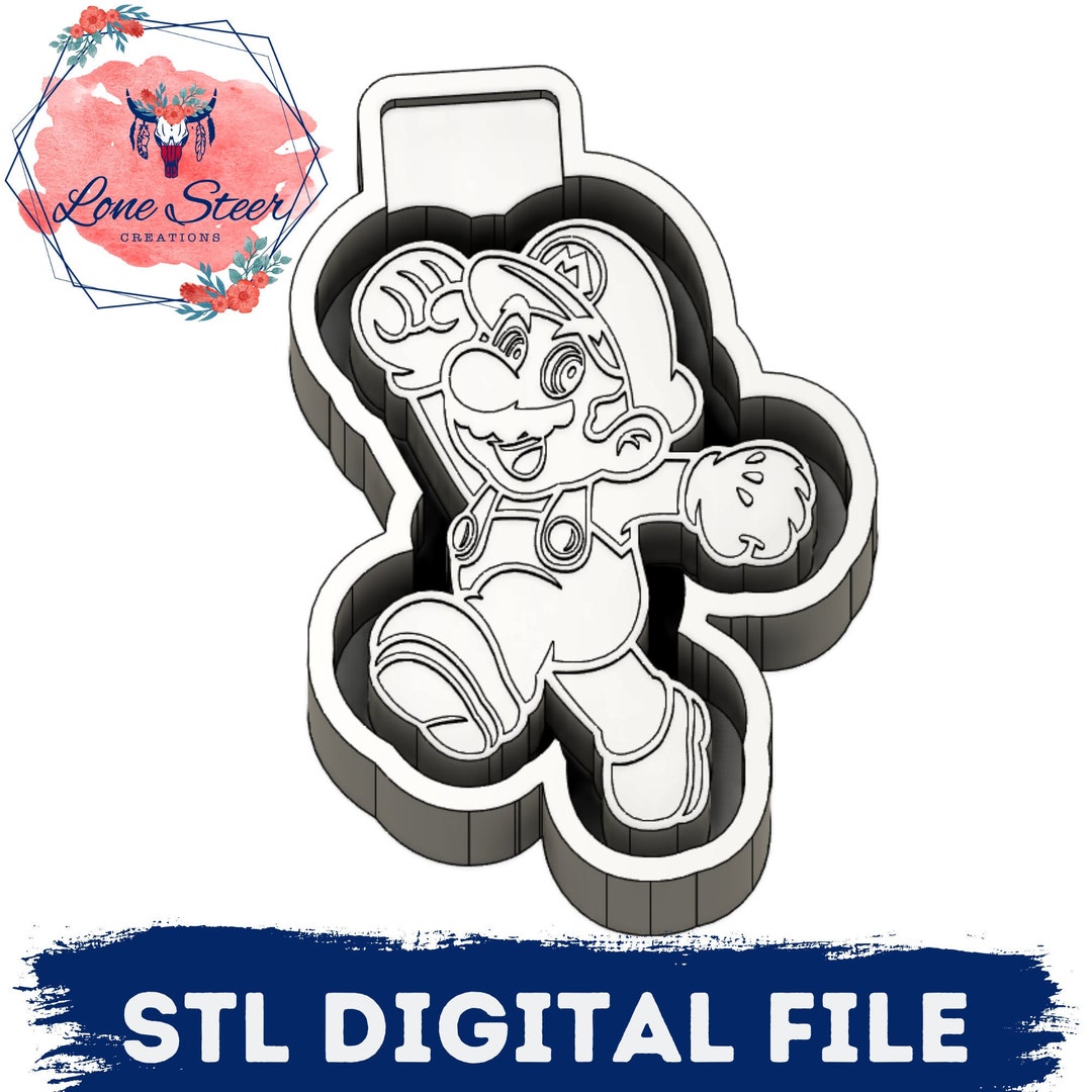 Mario Jump Freshie Blank for Molding 3D Printer File STL - Etsy