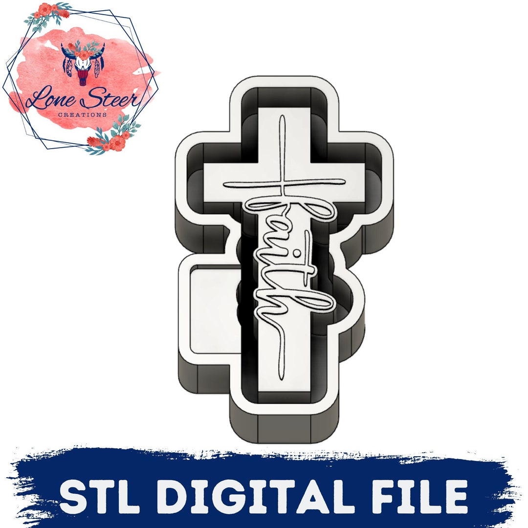 Faith Cross Freshie Blank for Molding 3D Printer File STL - Etsy