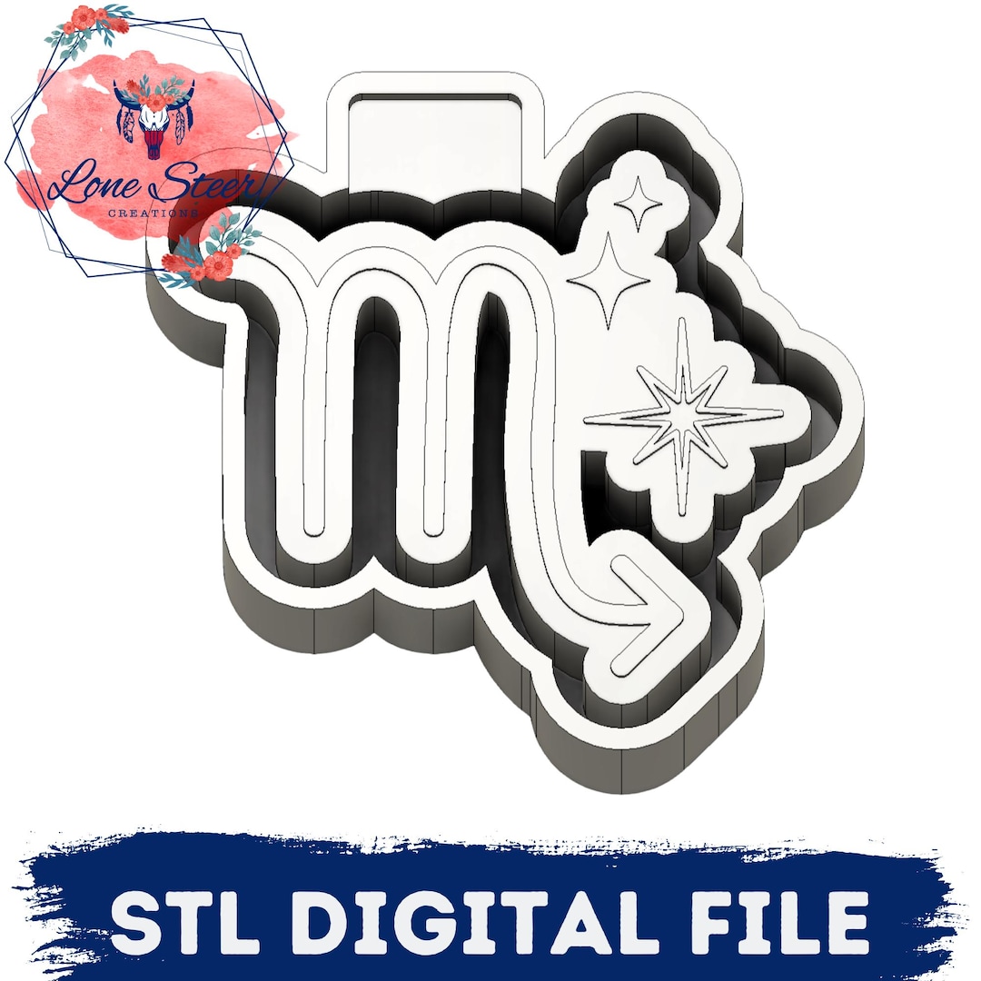 Pisces Zodiac Freshie Blank for Molding 3D Printer File STL - Etsy