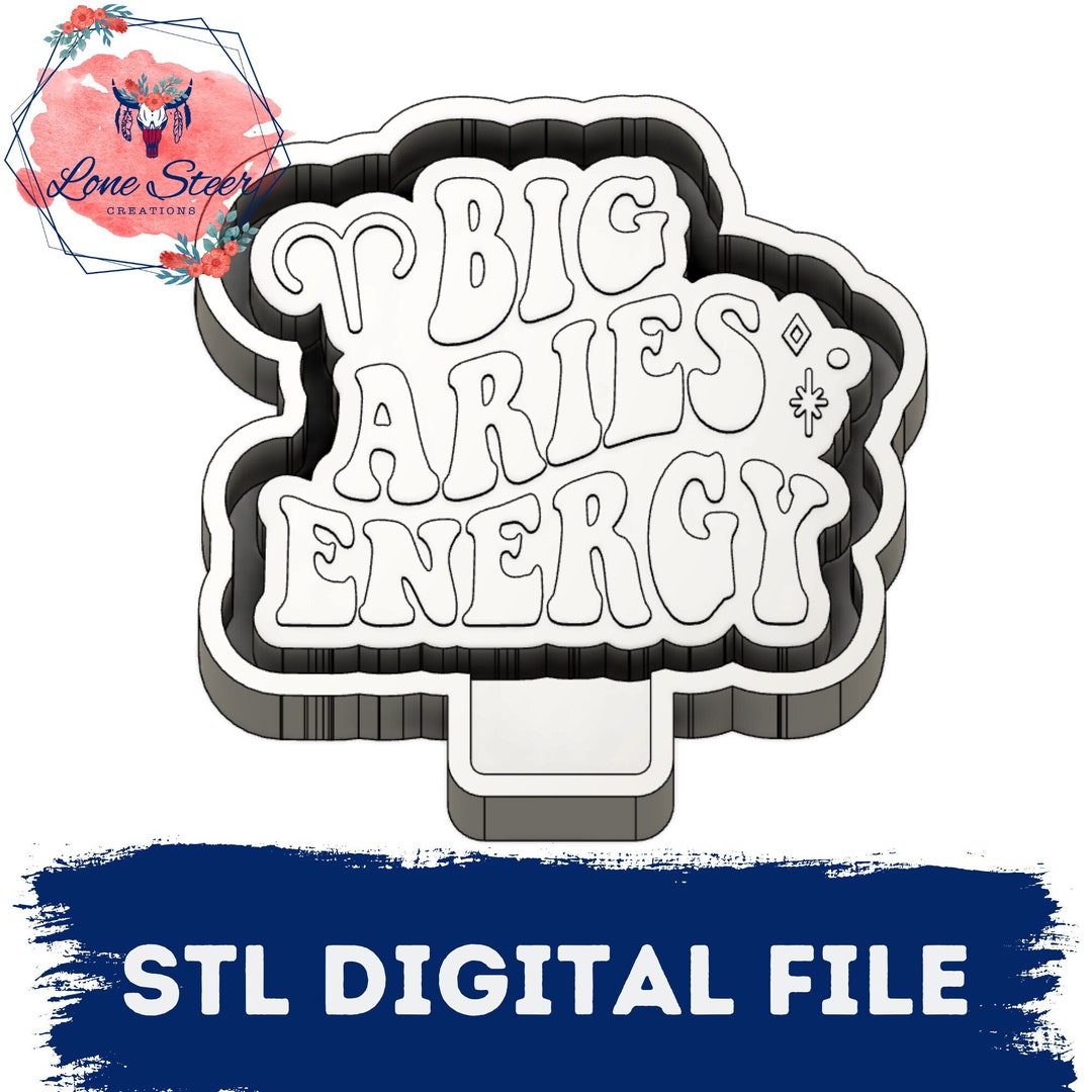 Big Aries Energy Freshie Blank for Molding 3D Printer File STL - Etsy