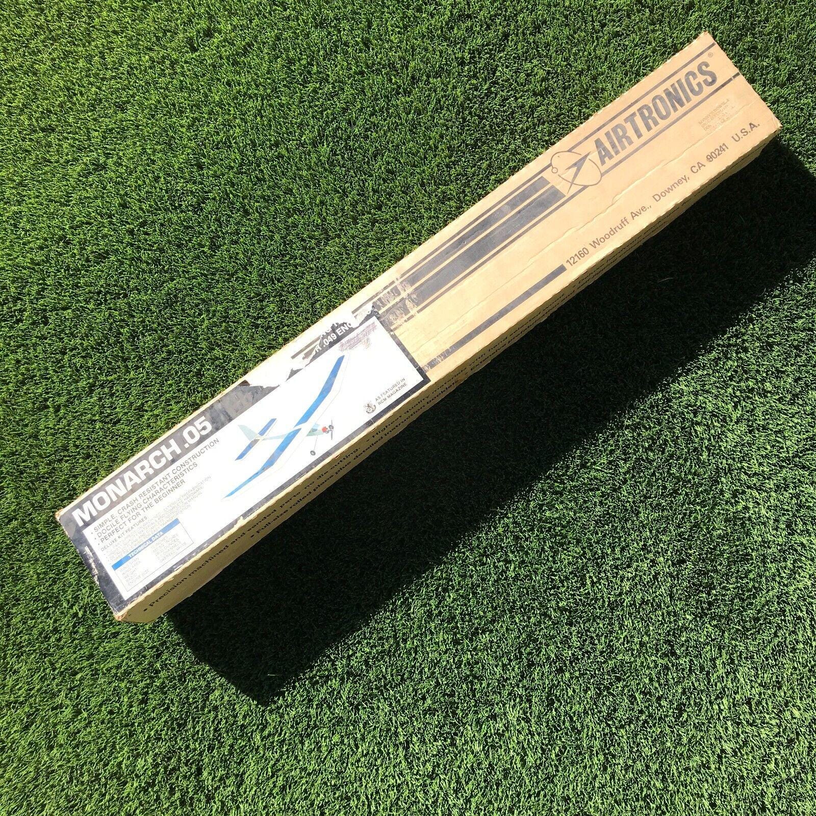 Airtronics Monarch Balsa Wood Model Airplane Kit Radio Control Trainer ...