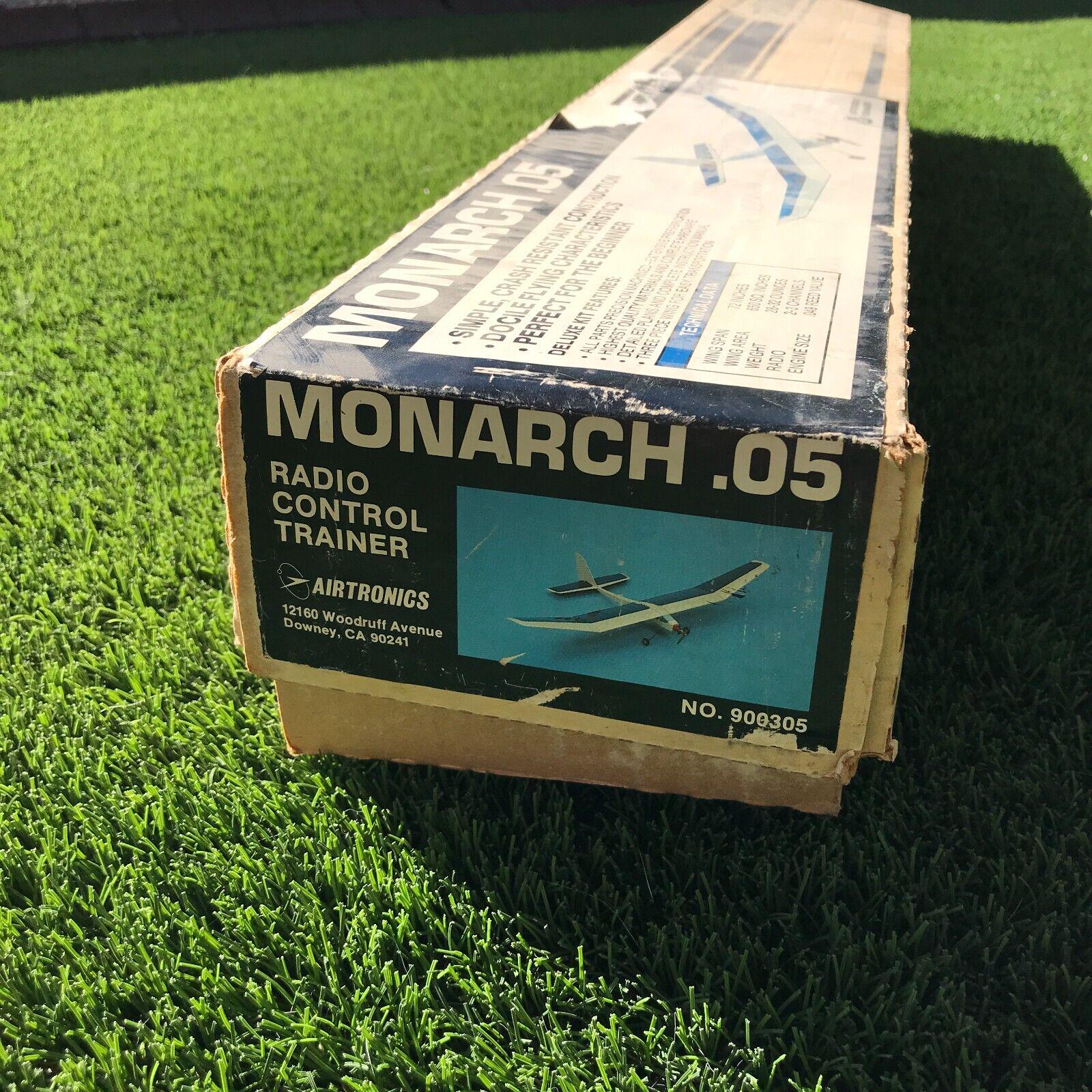 Airtronics Monarch Balsa Wood Model Airplane Kit Radio Control Trainer ...