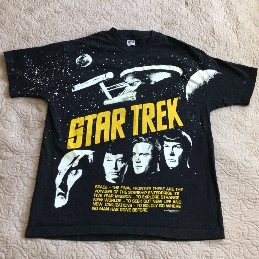 Star Trek Original Series Vintage 90s T-shirt the Final Frontier Mens ...