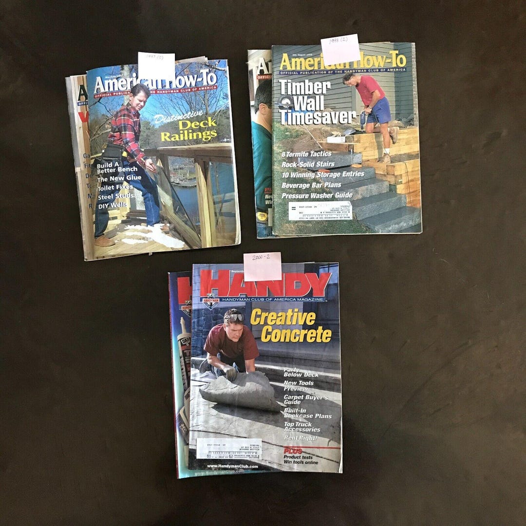 American How-to and Handy Magazines Lot of 6 Handyman Club of America ...