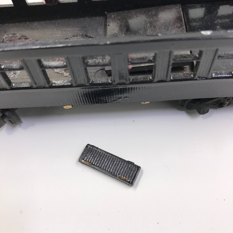 Wood Train Coach Passenger Car HO Scale Black Red Windows - Etsy