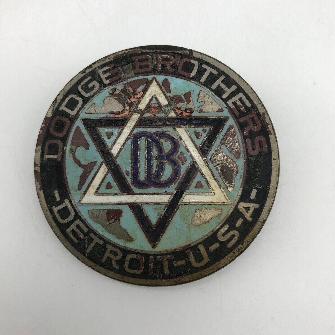 Vintage 1917-1925 Dodge Brothers Detroit USA Car Radiator Badge Emblem ...