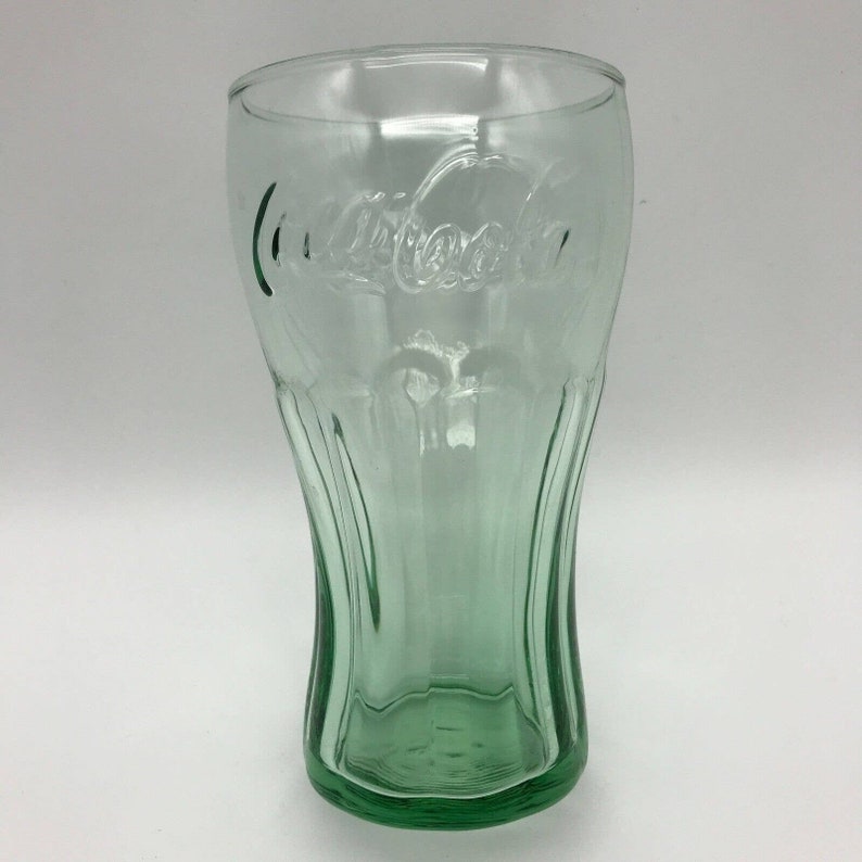 Coca Cola Green Bell Shape Glasses Libbey 16 Oz set of 8 - Etsy