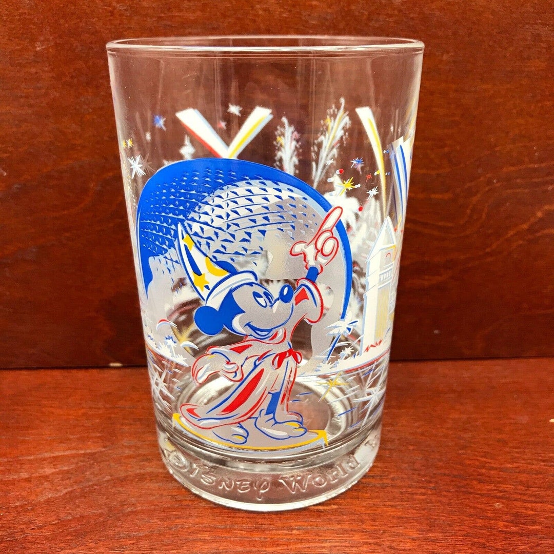 Mickey Mouse Glass Mcdonald's Disney World Remember the Magic 25th ...