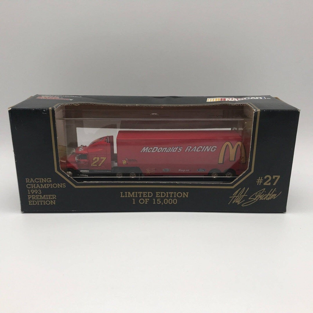 NASCAR Mcdonald's Racing #27 Hut Stricklin Racing Champions 1993 Team ...