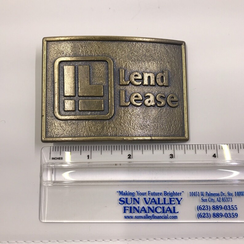Lend Lease Bronze Belt Buckle - Etsy