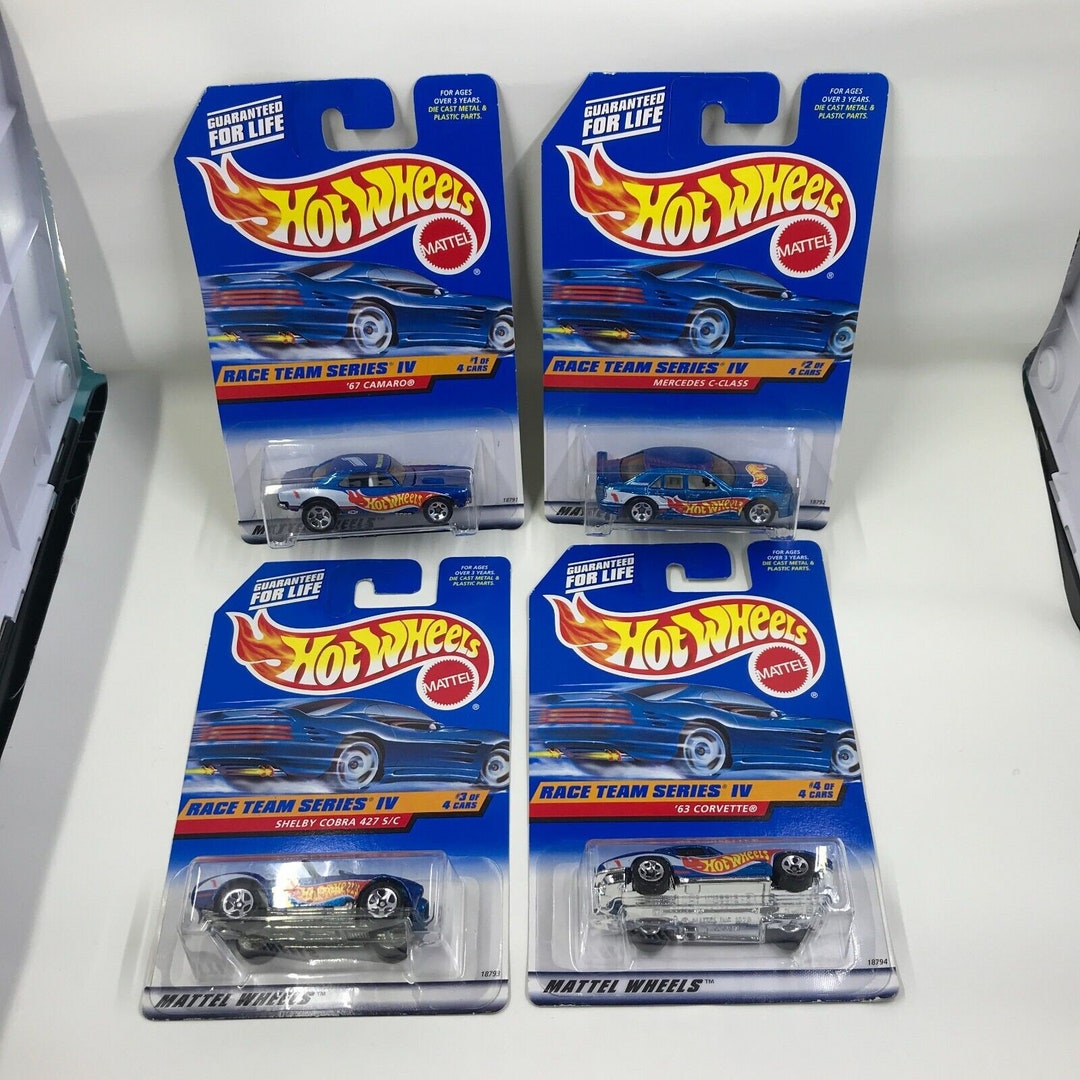 Mattel Hot Wheels Race Team Series IV Complete Set of 4 Cars 725-728 - Etsy