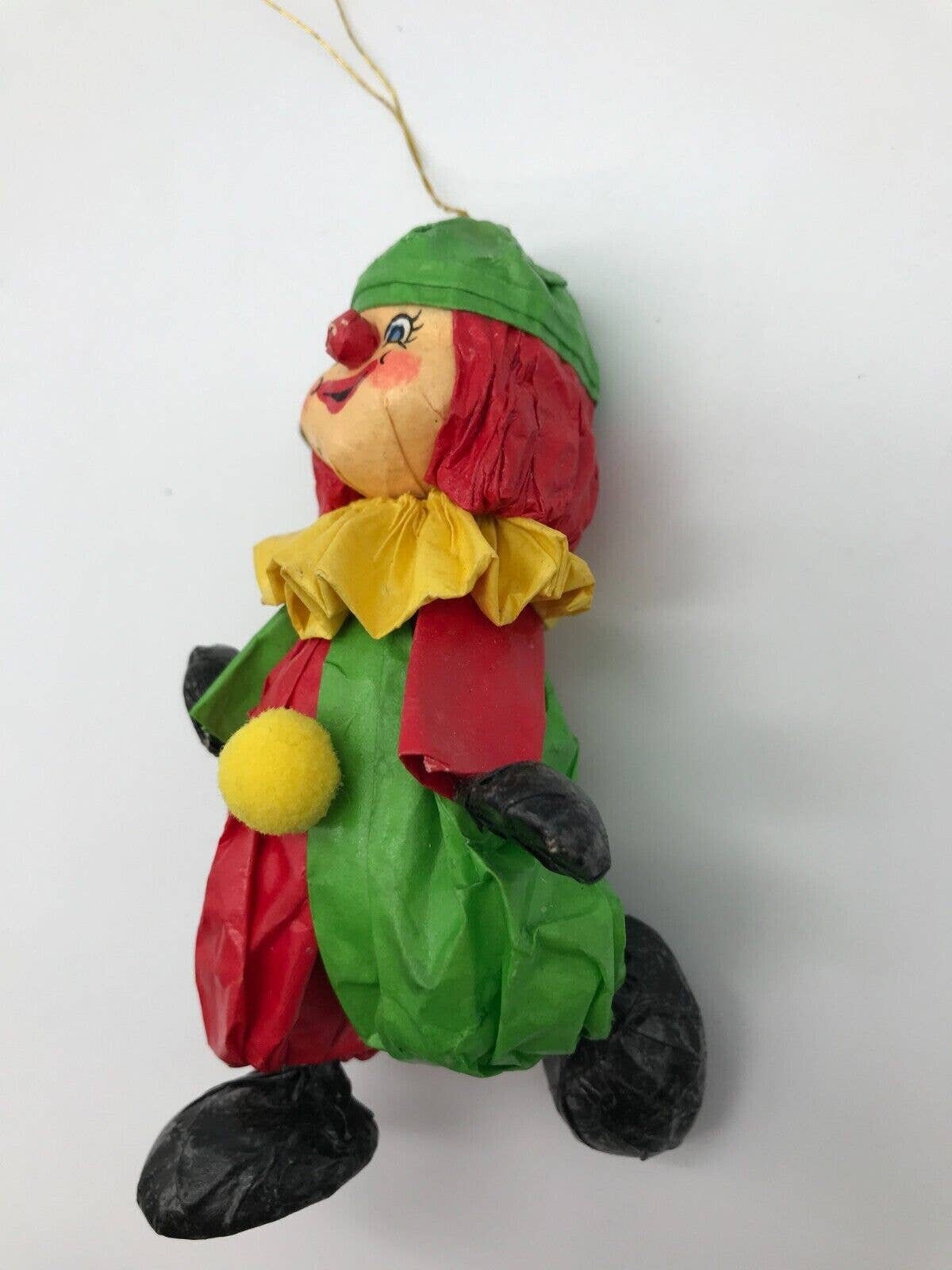 Mexican Papier Mache Clown Ornaments Cartoneria Sculptures (set of 4 ...