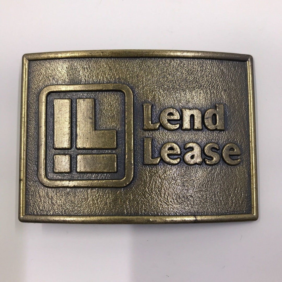 Lend Lease Bronze Belt Buckle - Etsy