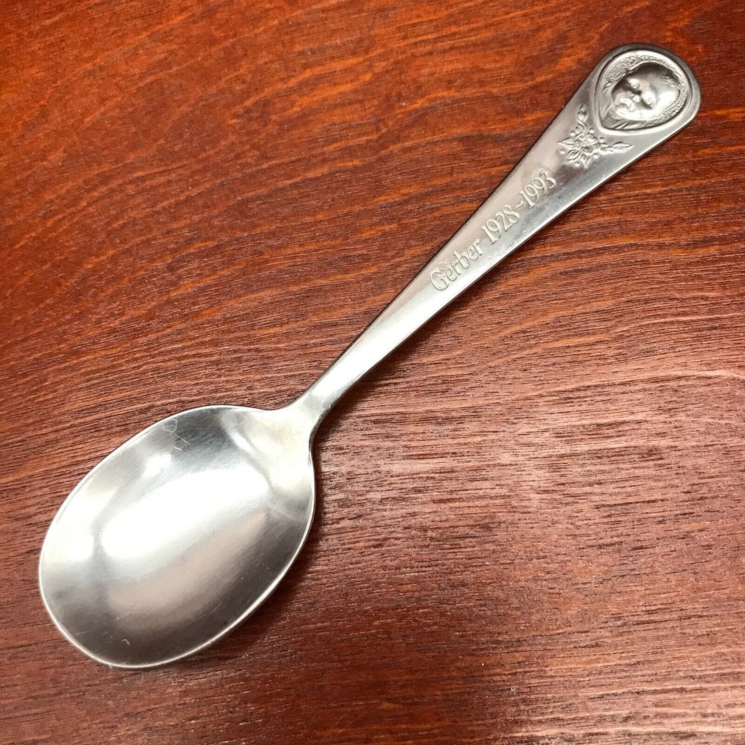 Gerber 65th Anniversary Silver Baby Spoon 1928-1993 Vintage Oneida - Etsy