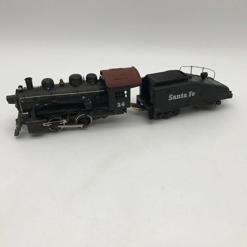 Tyco Mantua HO Scale #24 Santa Fe 040 Steam Locomotive With Slopeback ...