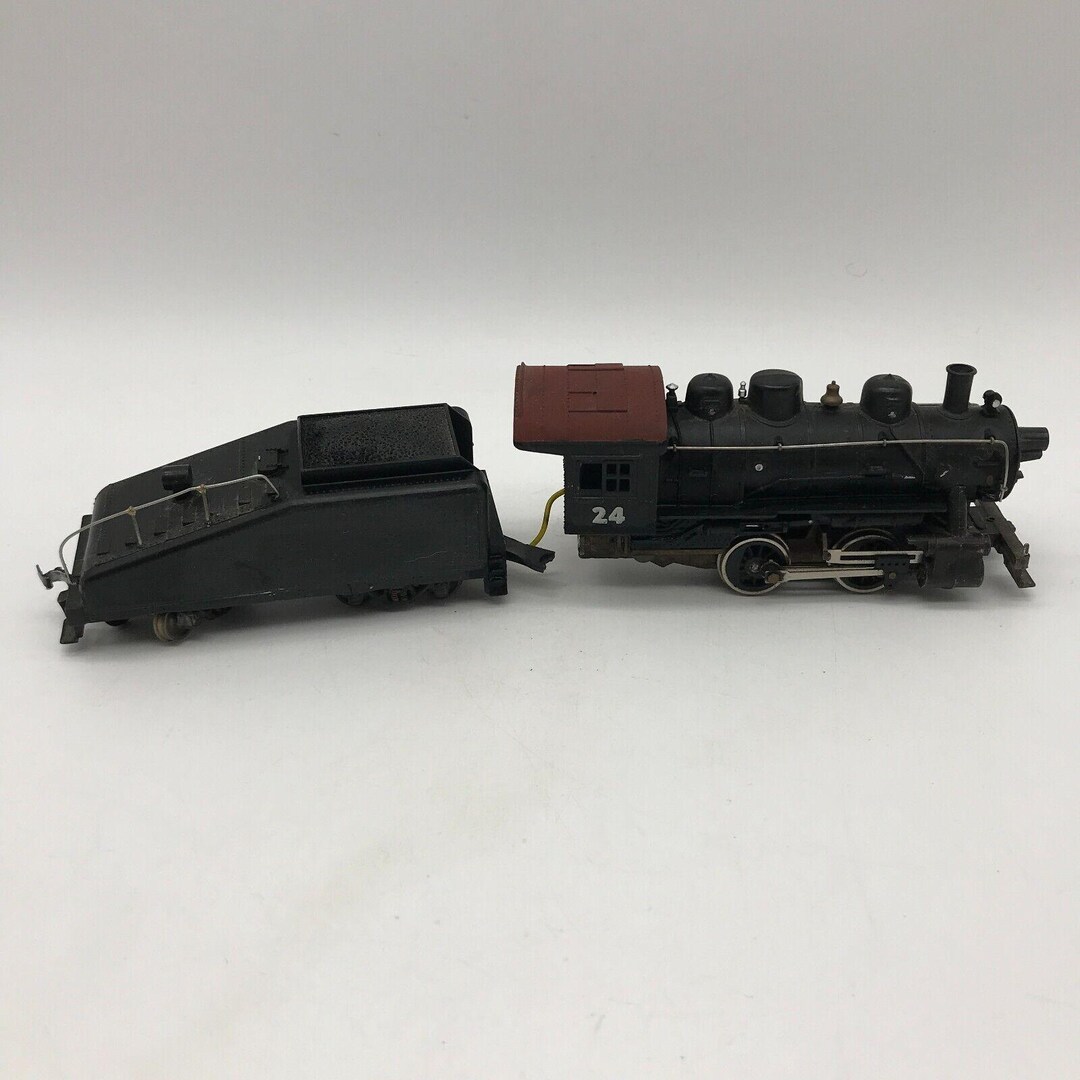 Tyco Mantua HO Scale #24 Santa Fe 040 Steam Locomotive With Slopeback ...