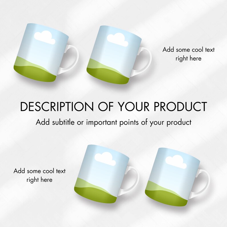Mug Mockup Canva Template, 20 Different Mockup Designs, Mug Mockups ...
