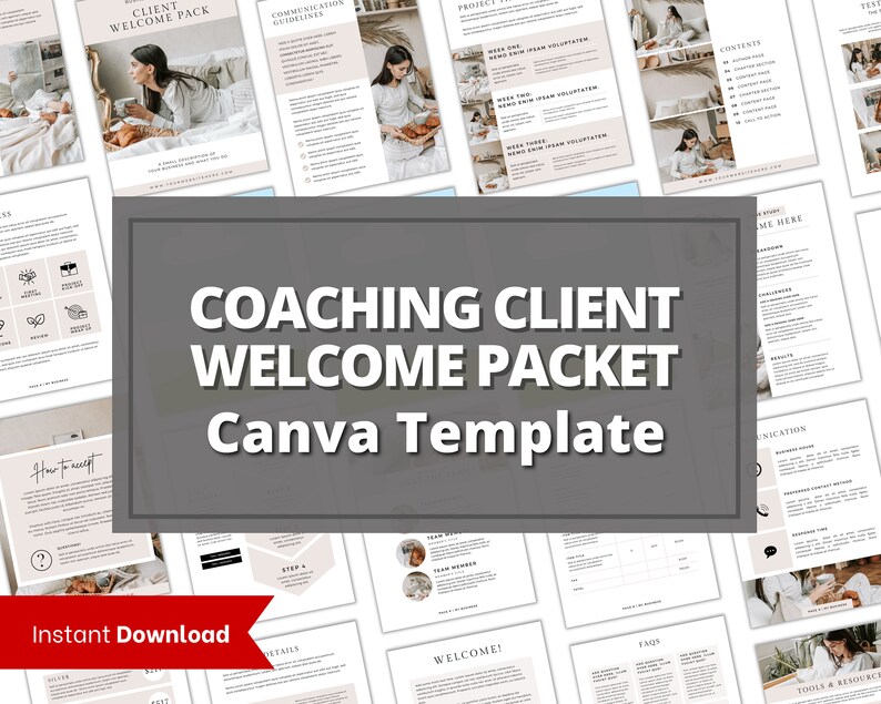 Coaching Welcome Packet Template, New Client Services Guide, Coaching ...