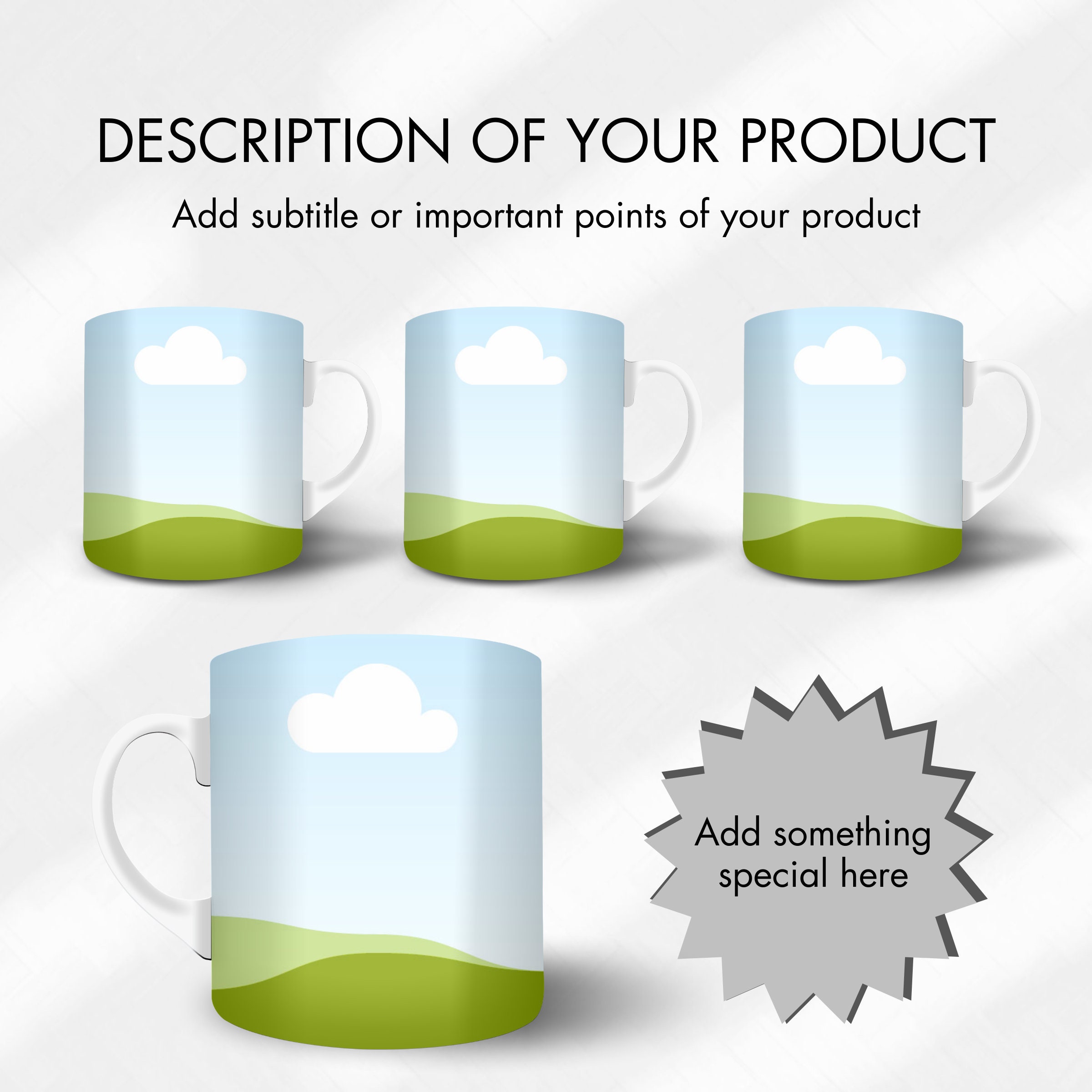 Mug Mockup Canva Template, 20 Different Mockup Designs, Mug Mockups ...