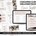 Coaching Welcome Packet Template, New Client Services Guide, Coaching ...