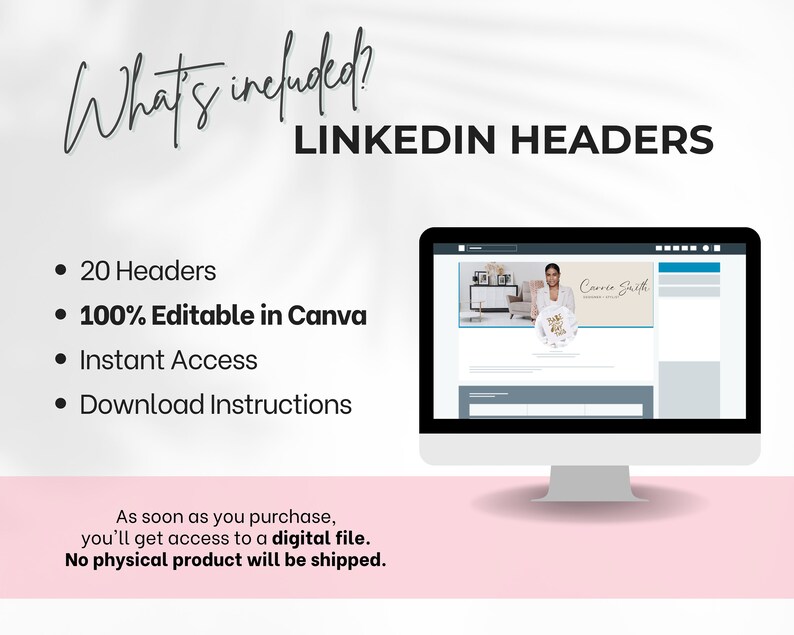 Linkedin Banner Professional, Linkedin Template, Linkedin Banner ...