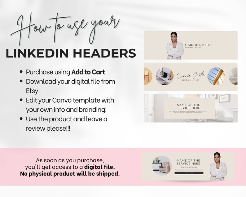 Linkedin Banner Professional, Linkedin Template, Linkedin Banner ...