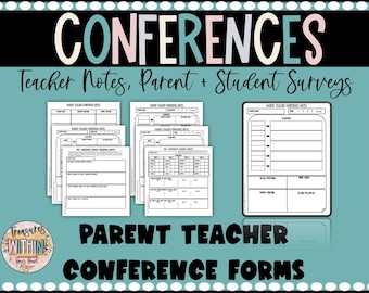 Parent Teacher Conference Reminder Note Instant Download Printable Note ...