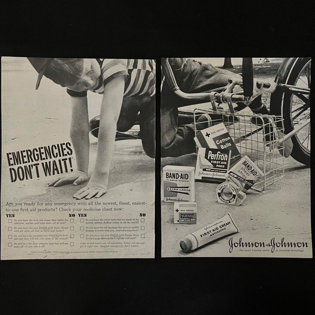 1961 Johnson & Johnson Vintage Magazine Ad | Nostalgia Decor - Etsy