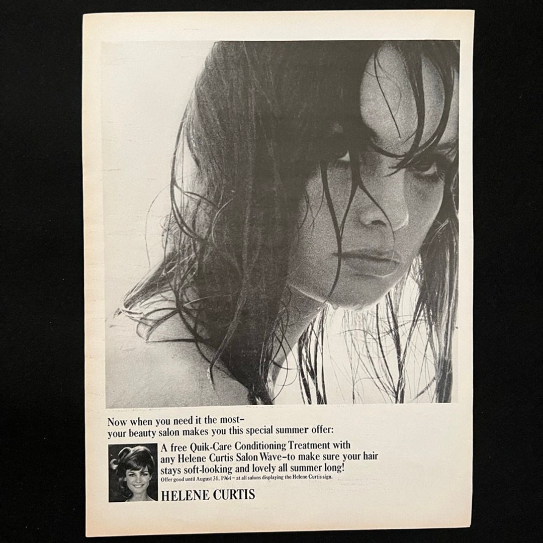 1964 Helene Curtis Vintage Magazine Ad | Nostalgia Decor | 10.5"x13.5 ...