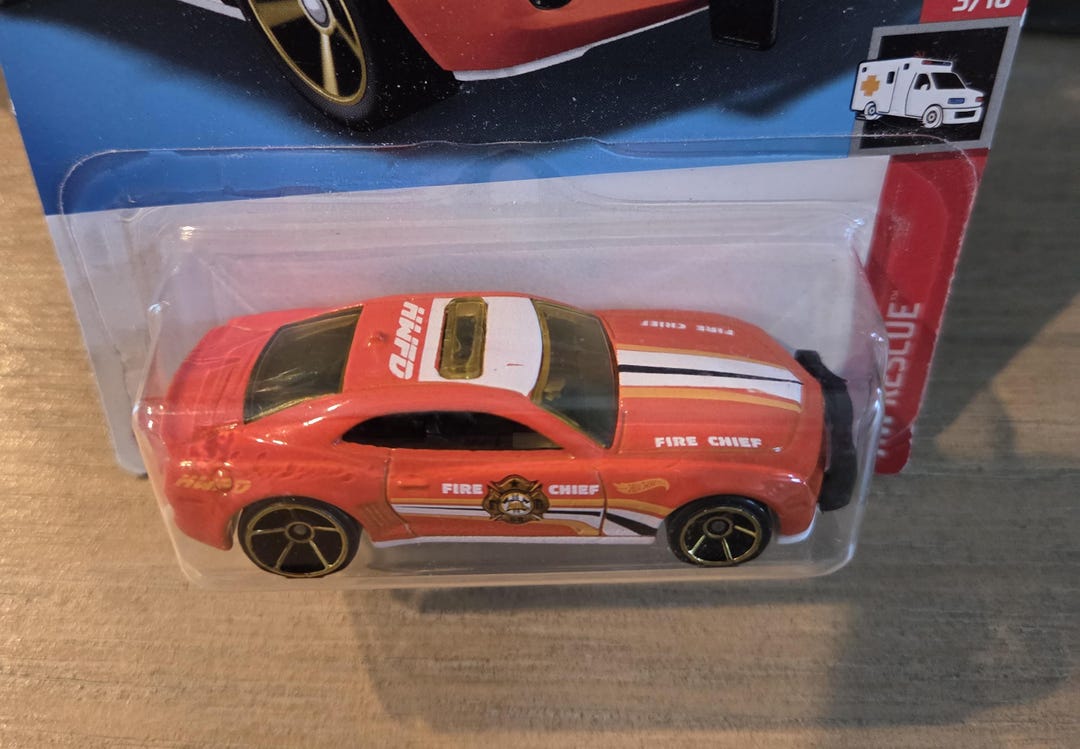 Hot Wheels '10 Camaro SS - Fire Chief Logo - NIP - Orange - Etsy