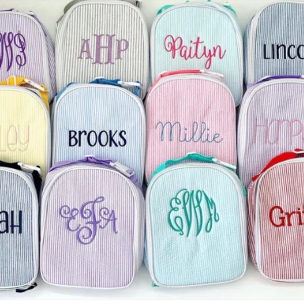 Monogrammed Lunchbox - Etsy