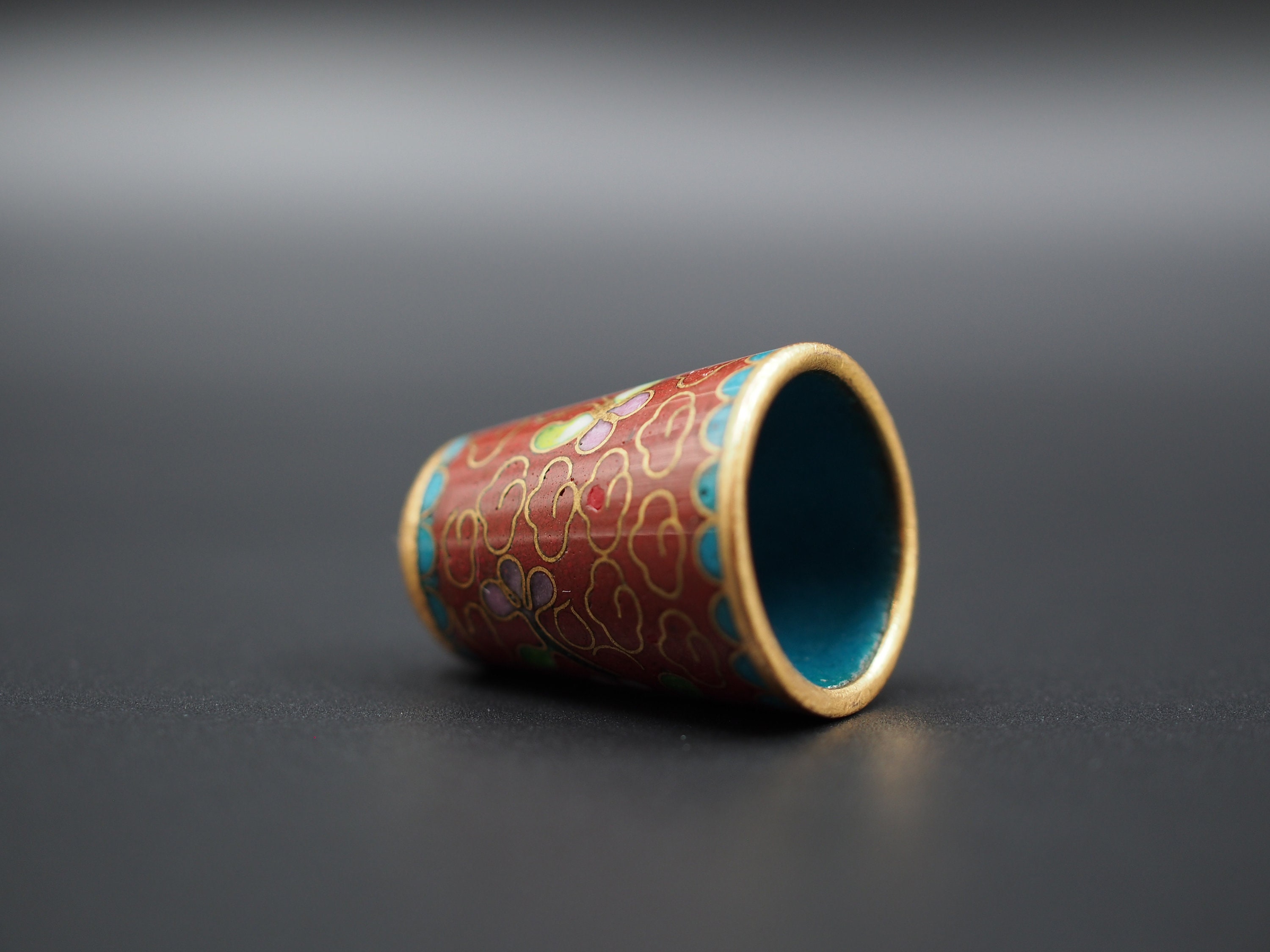 Vintage French Thimble Cloisonne Antique Sewing Thimble - Etsy