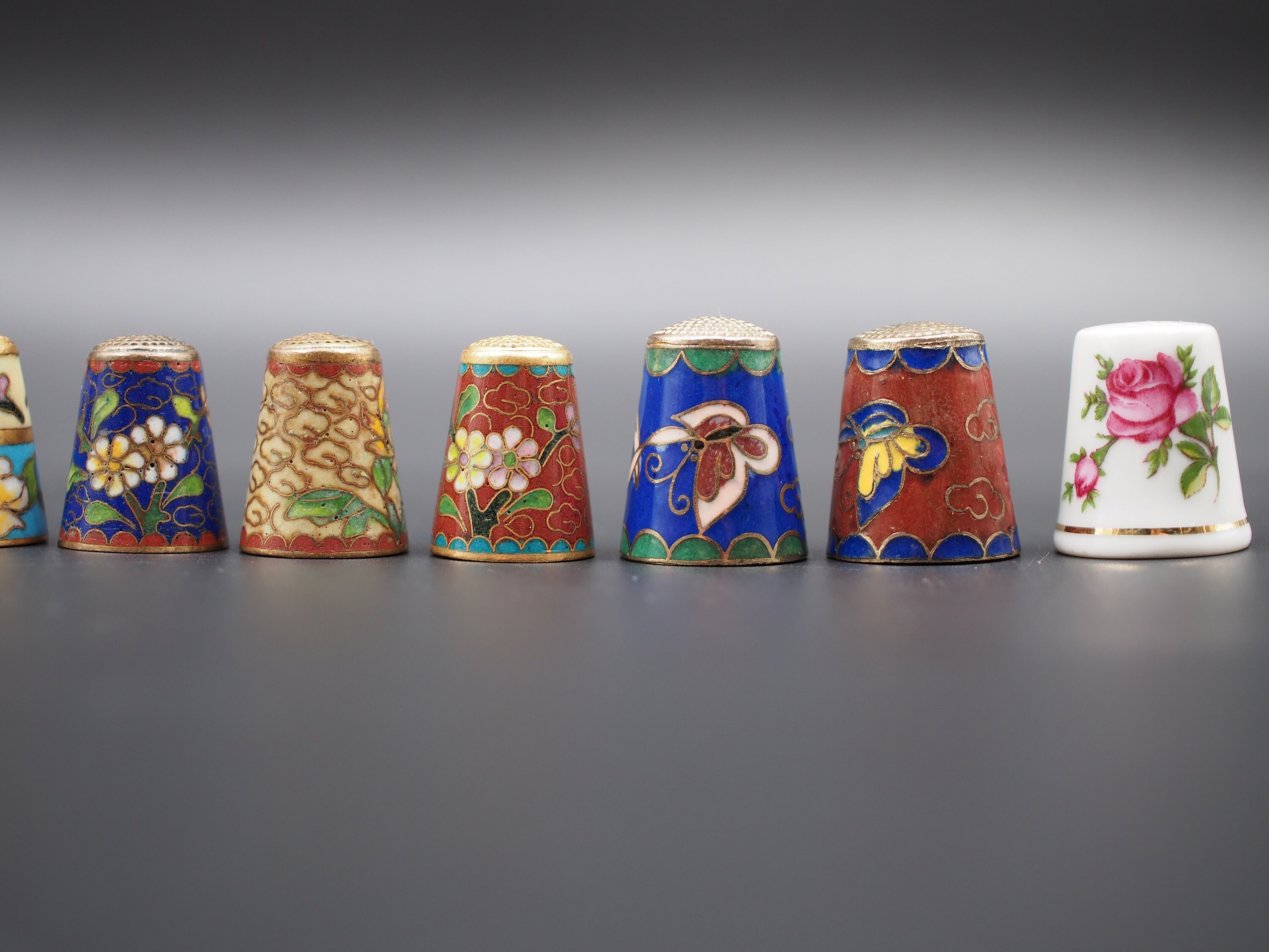 Vintage French Thimble Cloisonne Antique Sewing Thimble - Etsy