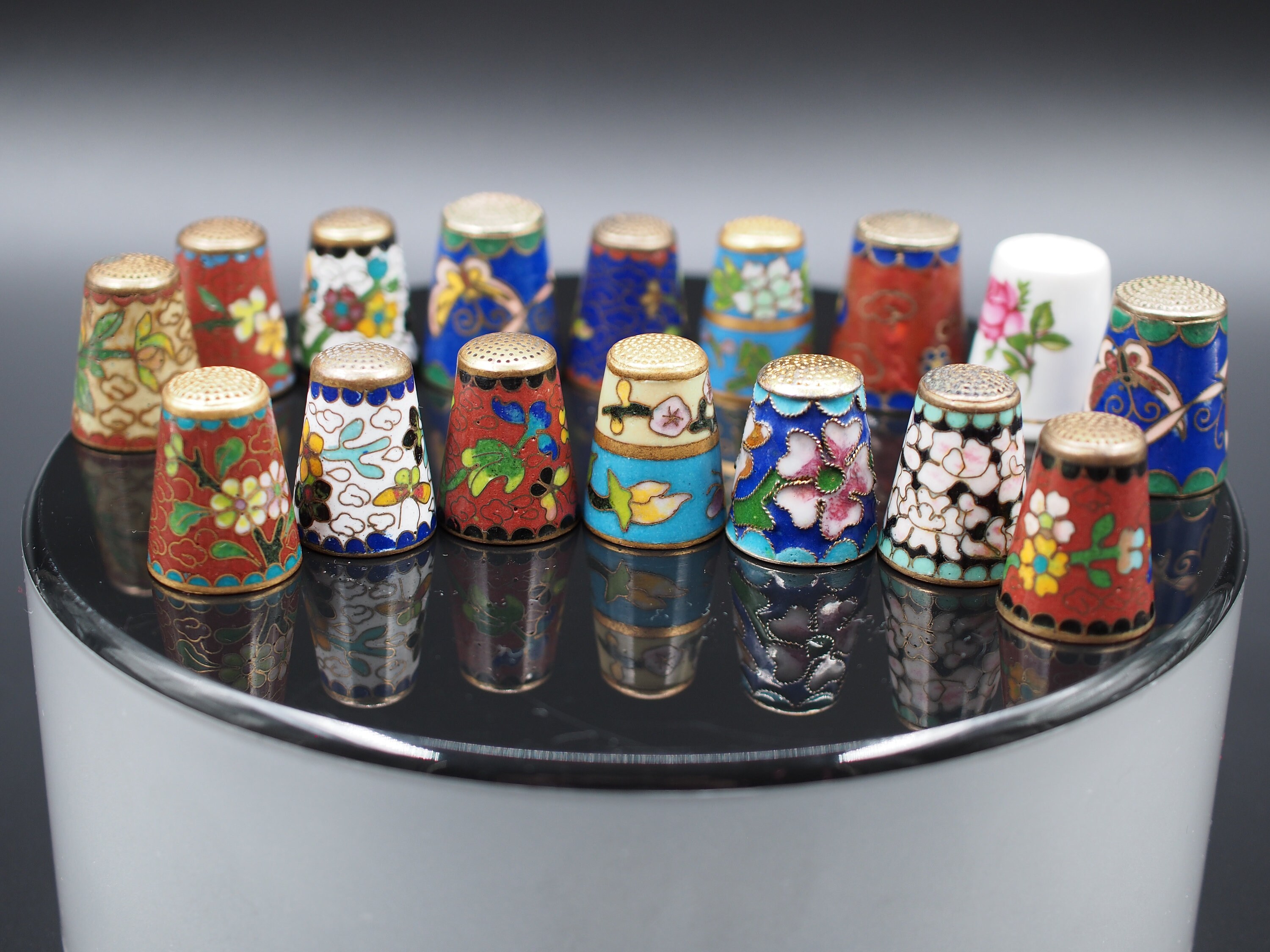 Vintage French Thimble Cloisonne Antique Sewing Thimble - Etsy